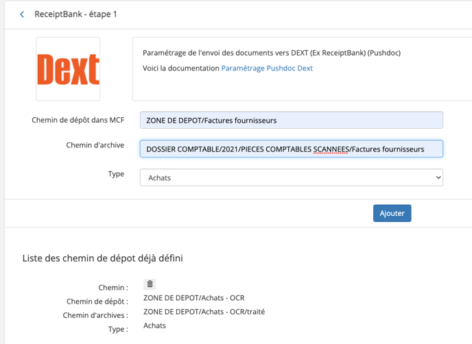 Comment envoyer automatiquement les fichiers de MyCompanyFiles vers Dext grâce au PushDoc